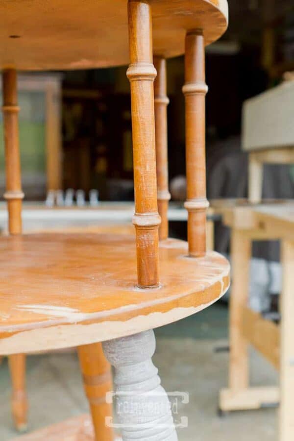 Small Round Two-Tier Side Table Makeover | Reinvented Delaware