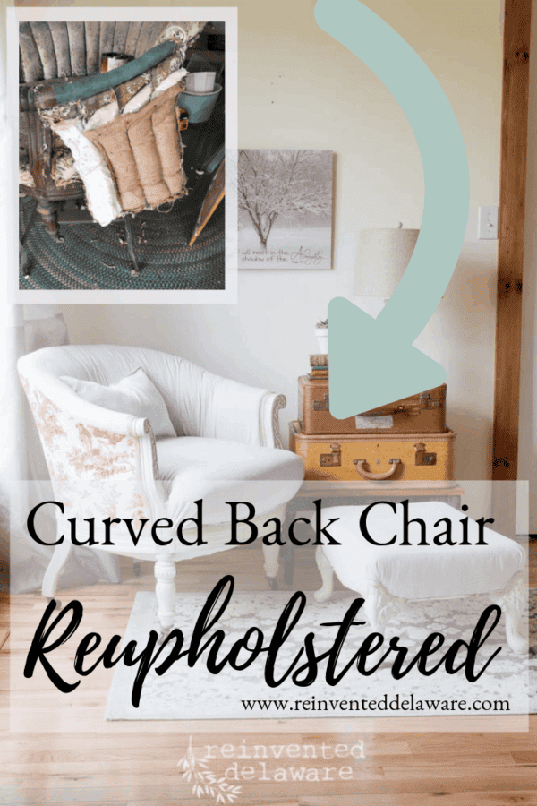 Reupholstered Chair with a Curved-Back - Reinvented Delaware