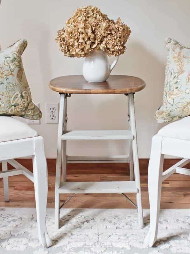 How to Repurpose a Step Ladder - Reinvented Delaware