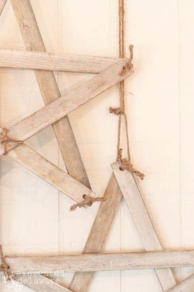 How to Make a Hanging Star DIY Easy Holiday Decorations | Reinvented ...