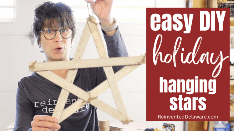 How to Make a Hanging Star DIY Easy Holiday Decorations | Reinvented ...