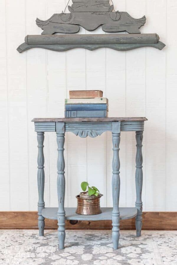Demilune Table Makeover | Reinvented Delaware