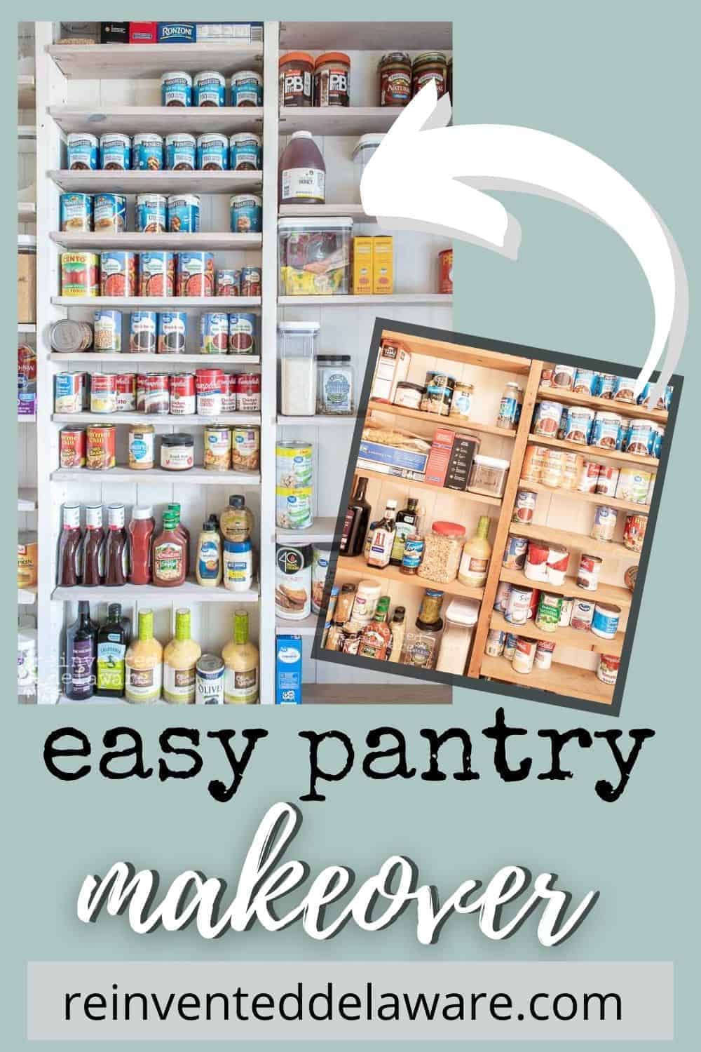 Easy Pantry Makeover | Laundry Room Refresh - Reinvented Delaware