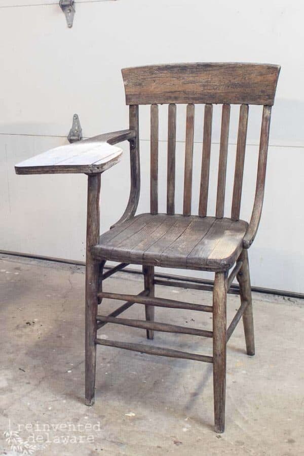 Easy Chair Seat Repair | Antique School Desk Chair | Reinvented Delaware