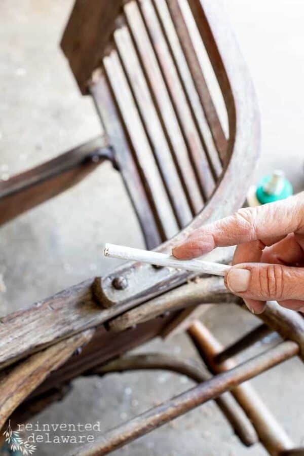 Easy Chair Seat Repair | Antique School Desk Chair | Reinvented Delaware