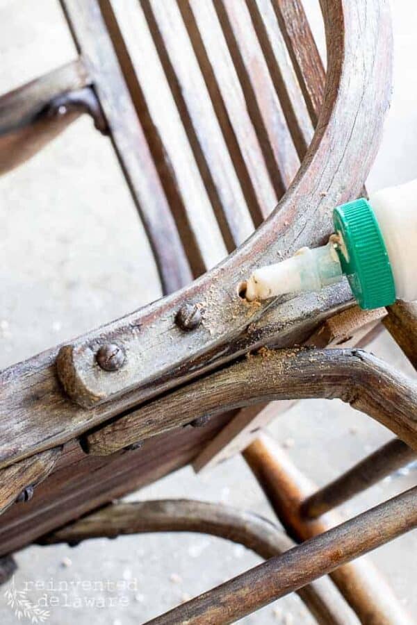 Easy Chair Seat Repair | Antique School Desk Chair | Reinvented Delaware