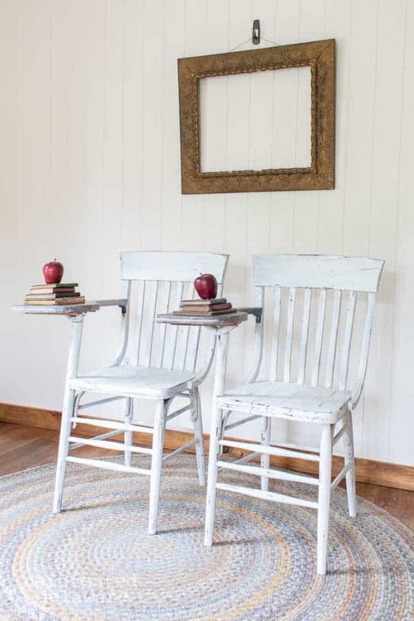 Easy Chair Seat Repair | Antique School Desk Chair | Reinvented Delaware
