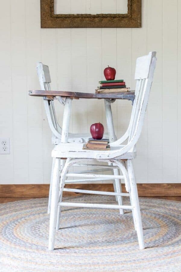 Easy Chair Seat Repair | Antique School Desk Chair | Reinvented Delaware