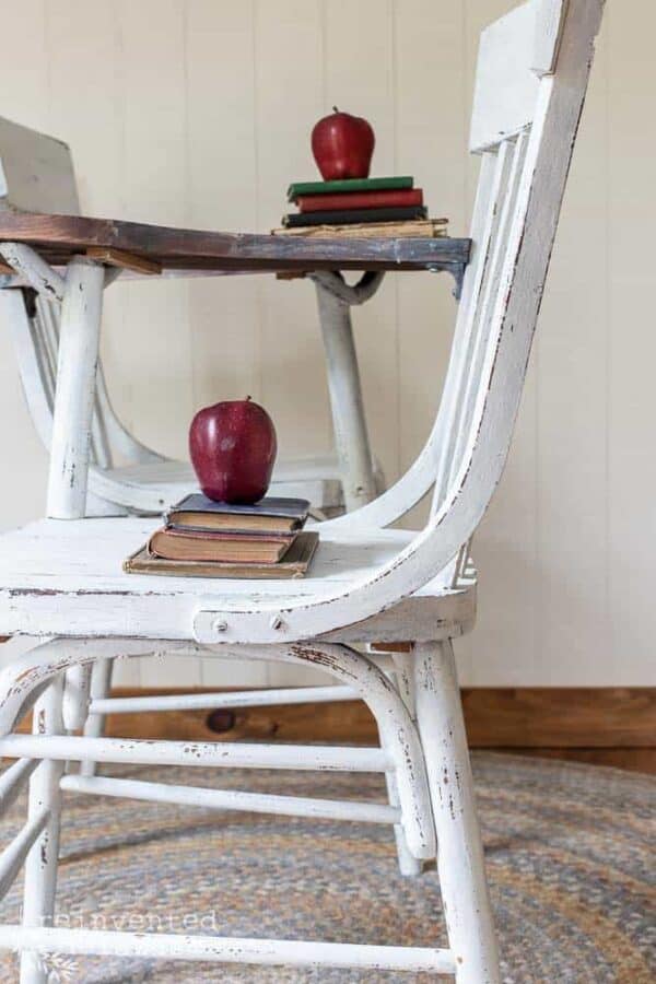 Easy Chair Seat Repair | Antique School Desk Chair | Reinvented Delaware