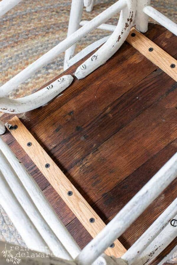 Easy Chair Seat Repair | Antique School Desk Chair | Reinvented Delaware