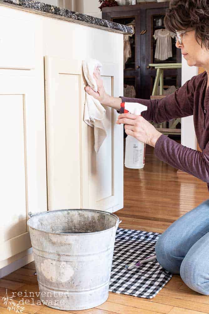 Before and After DIY Painted Kitchen Cabinets - Reinvented Delaware