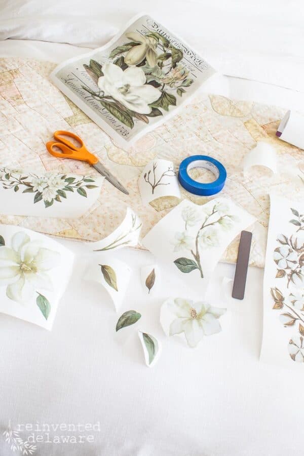 Rub On Transfers for Furniture Step-by-Step Tutorial - Reinvented Delaware