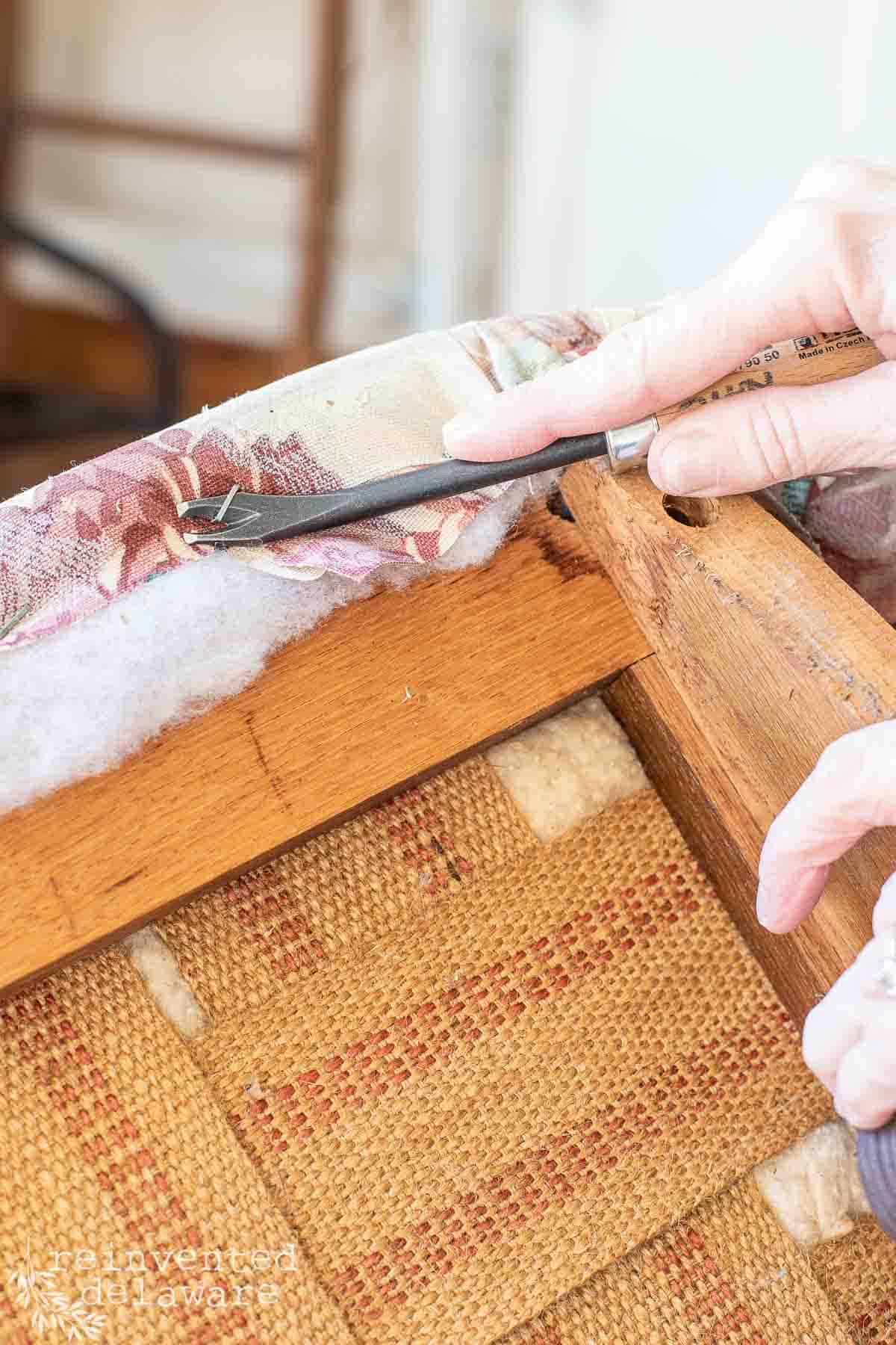 Reupholster an Old Rocking Chair - Easy Upholstery - Reinvented Delaware