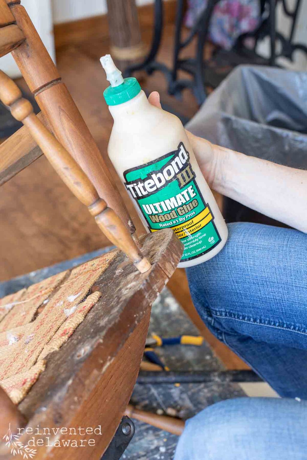 Reupholster an Old Rocking Chair - Easy Upholstery - Reinvented Delaware