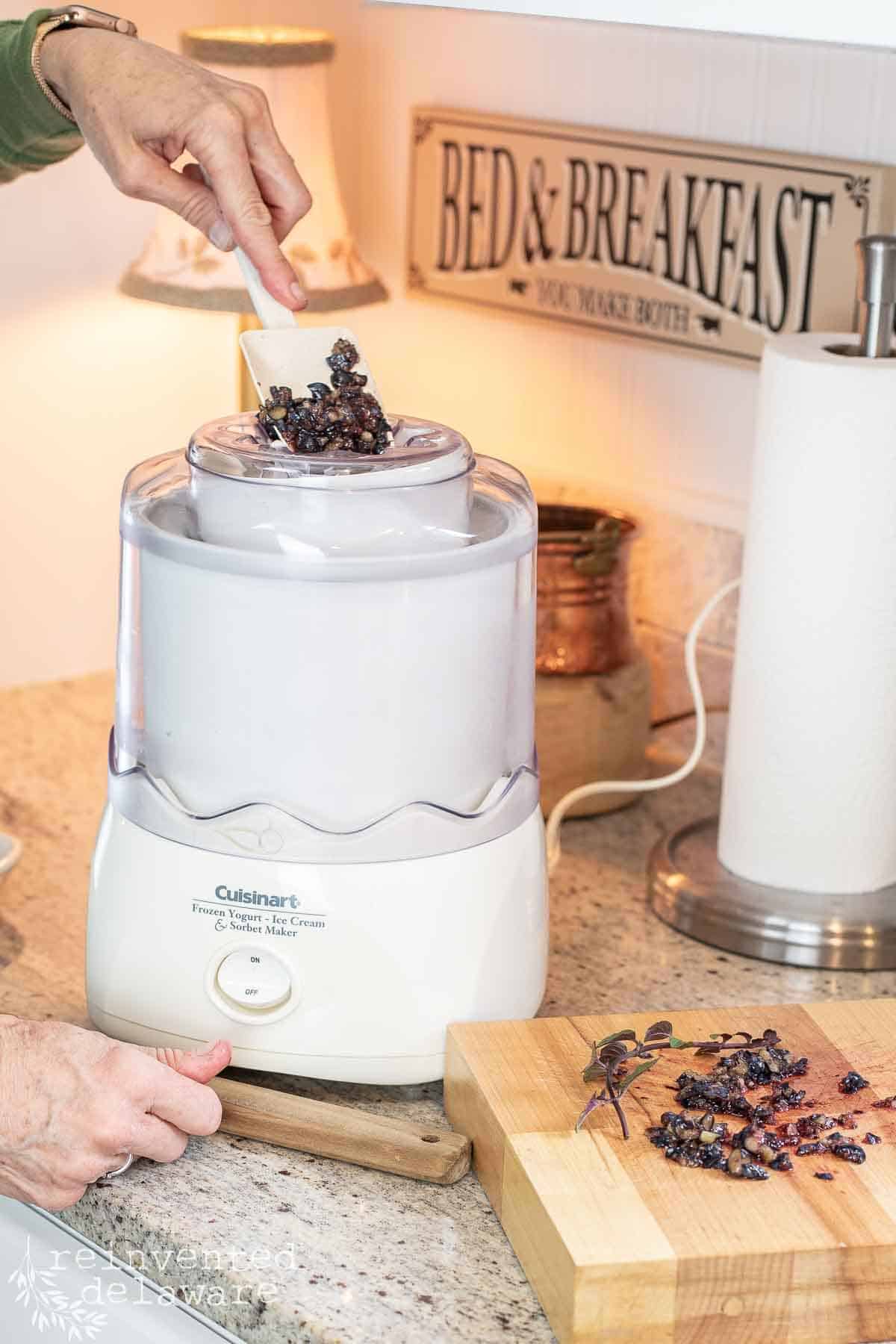 Easy Blueberry Frozen Yogurt Dessert - Sugar Free | Reinvented Delaware