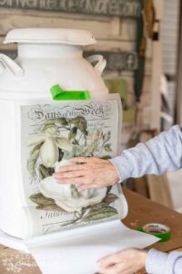DIY Repurposed Old Milk Can with Magnolia Transfer | Reinvented Delaware