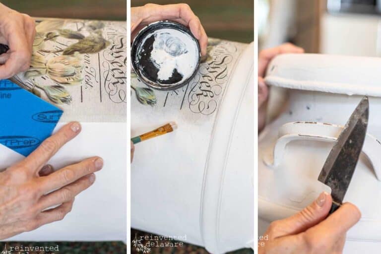 DIY Repurposed Old Milk Can with Magnolia Transfer | Reinvented Delaware