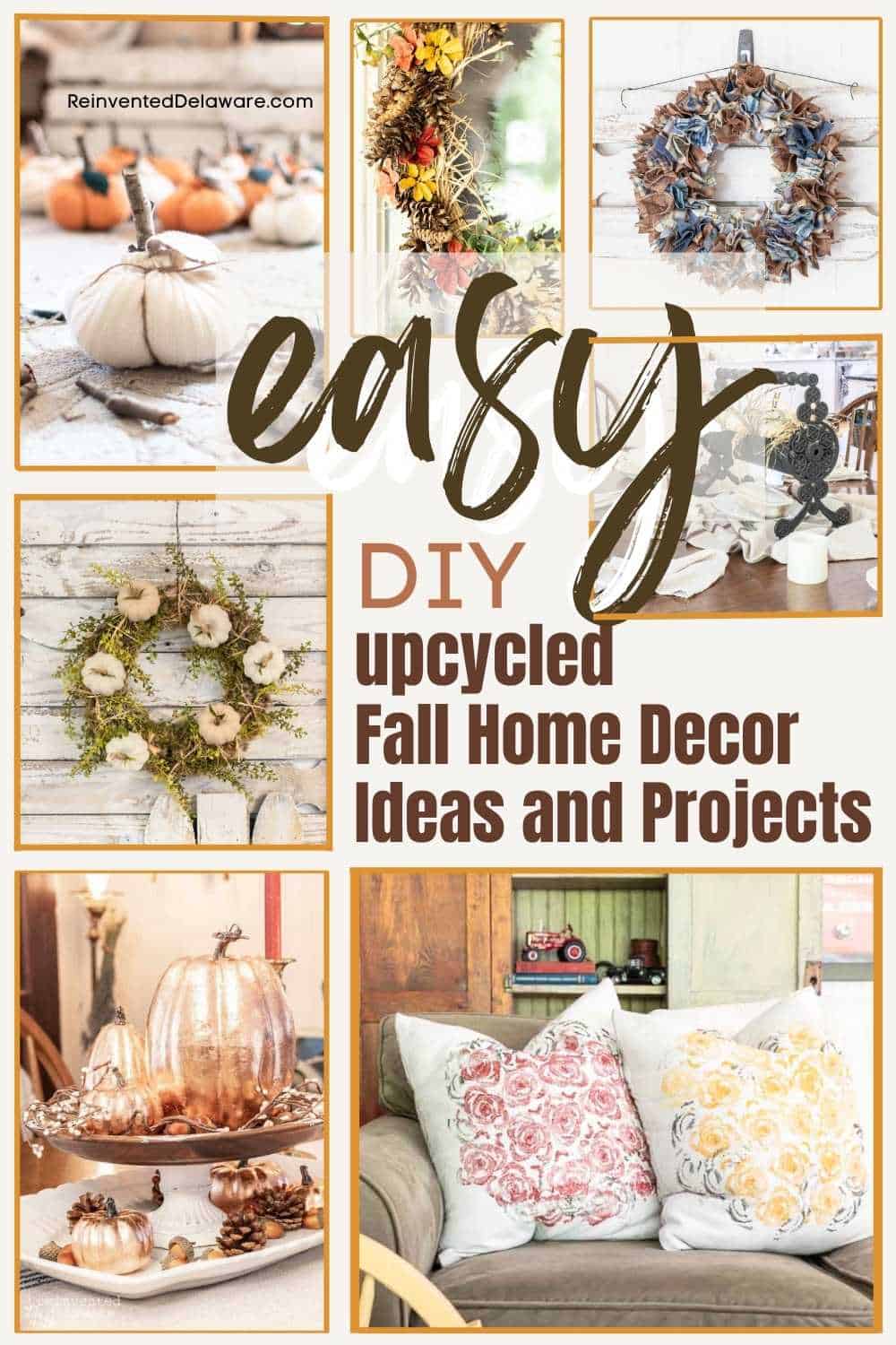 Easy DIY Upcycled Fall Home Decor Ideas and Projects - Reinvented Delaware