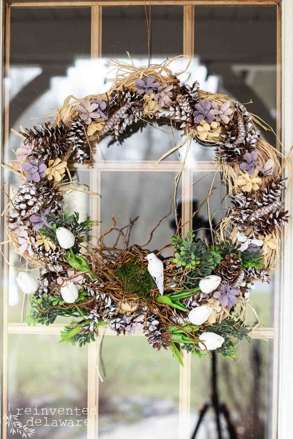 Simple Step By Step Diy Easter Door Wreath To Welcome Spring ...