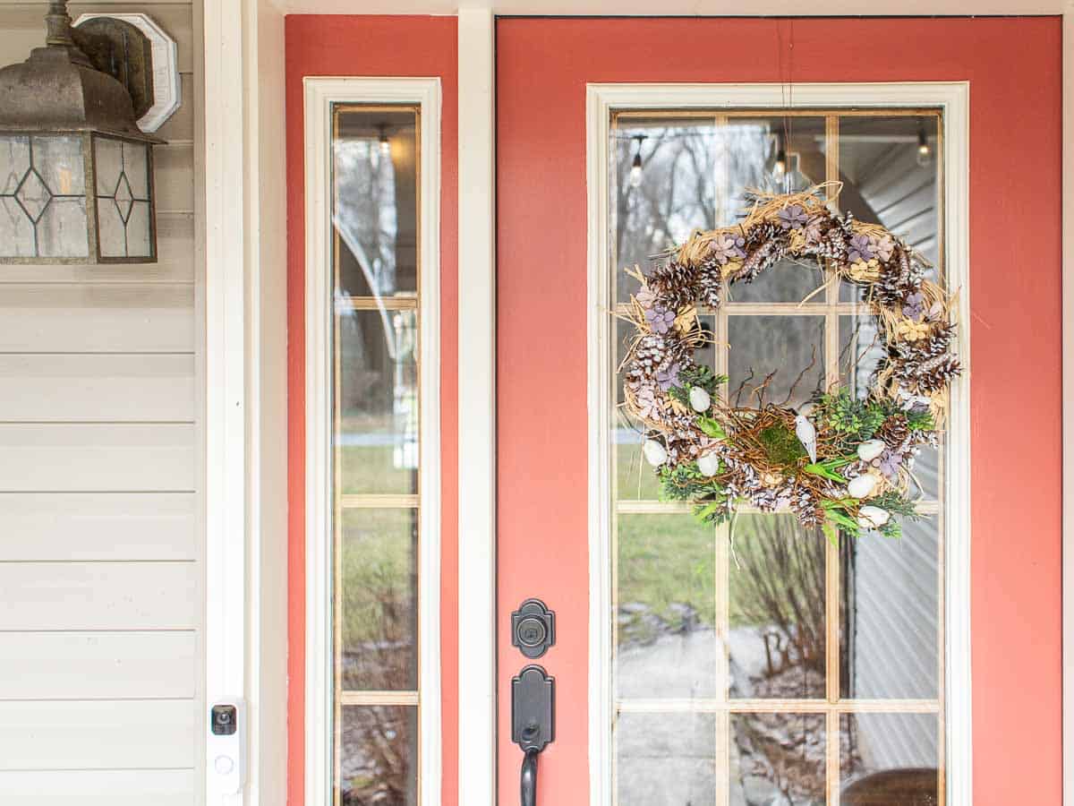 Easy DIY Easter Door Wreath to Welcome Spring - Reinvented Delaware