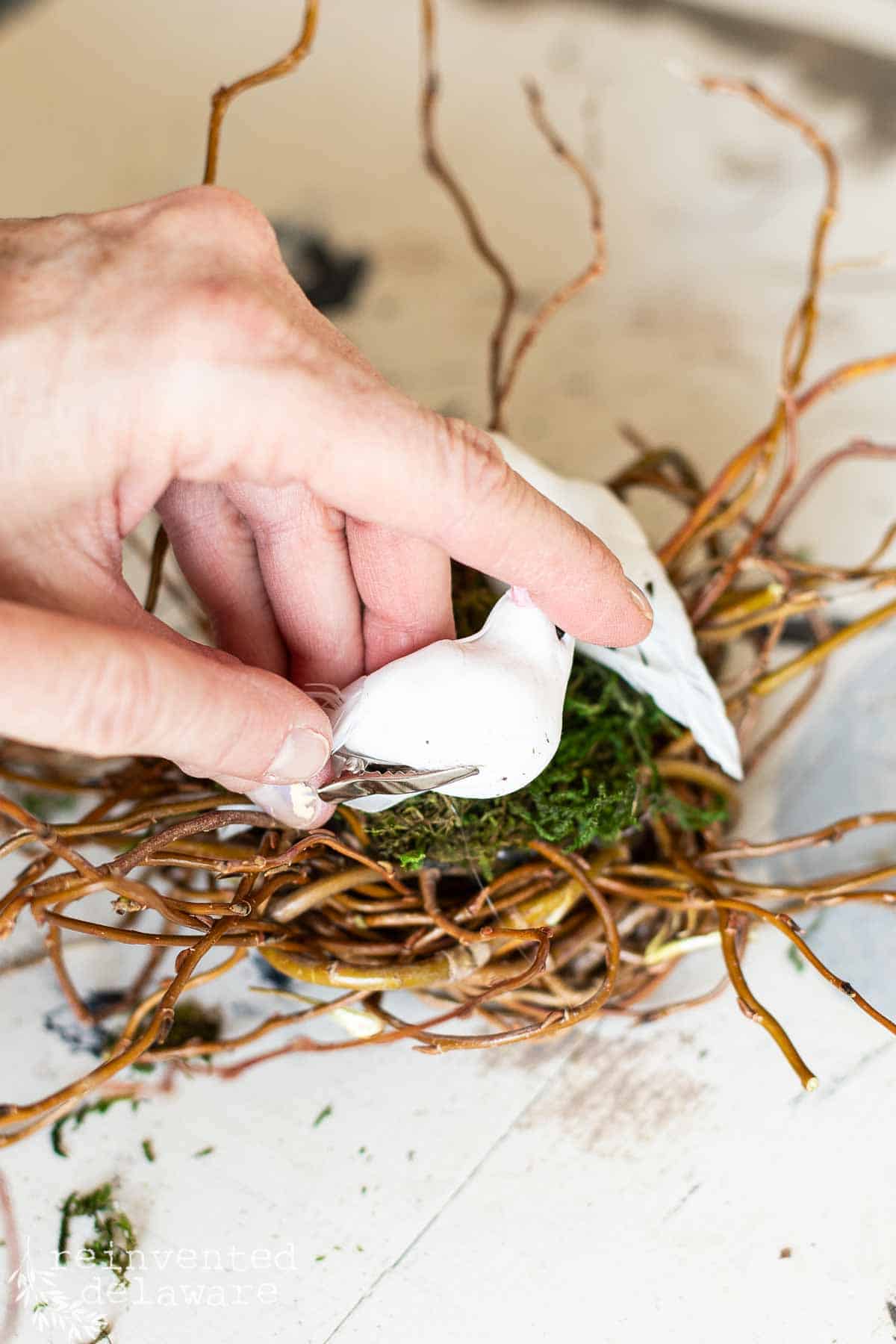 Easy DIY Easter Door Wreath to Welcome Spring - Reinvented Delaware