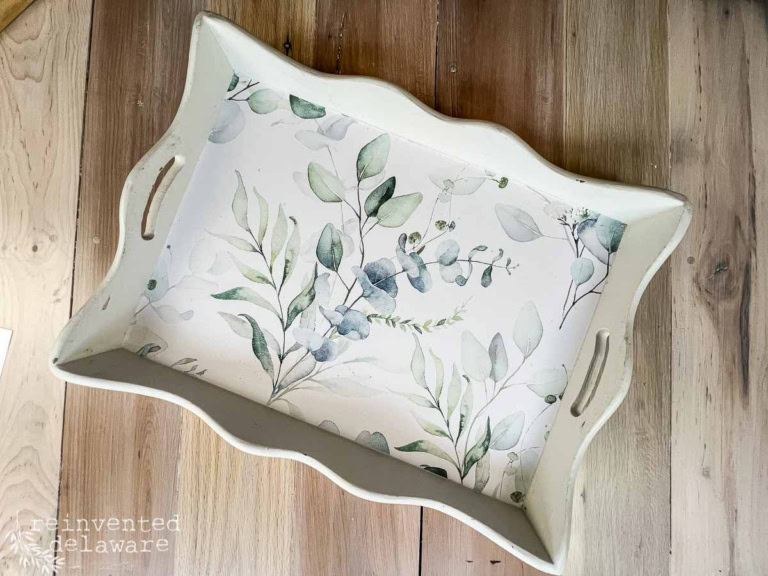 Upcycled Serving Tray: Cheap Christmas Diy Project | Reinvented Delaware